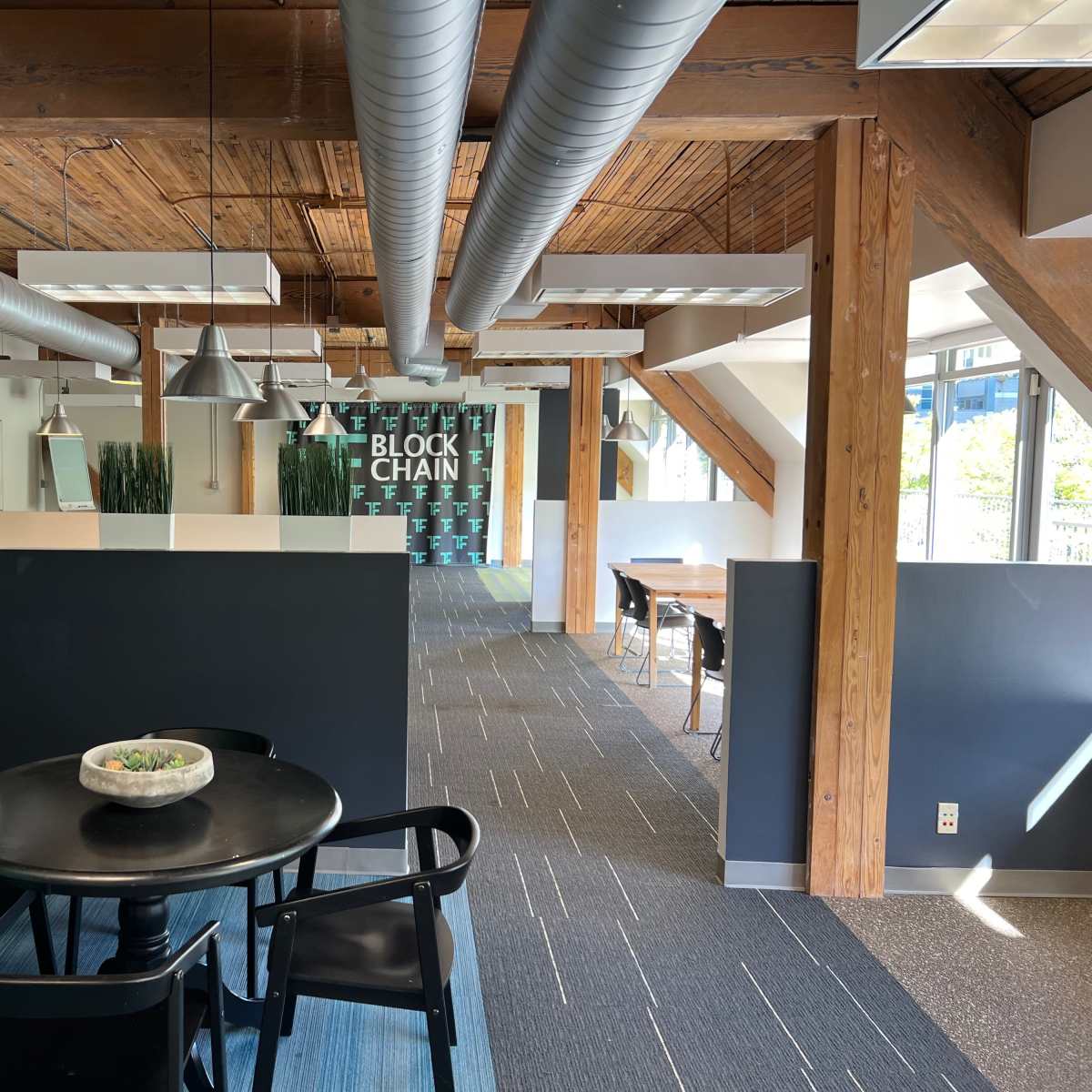 Downtown Open Office Meeting Space w/ Large Outdoor Deck and view of ...