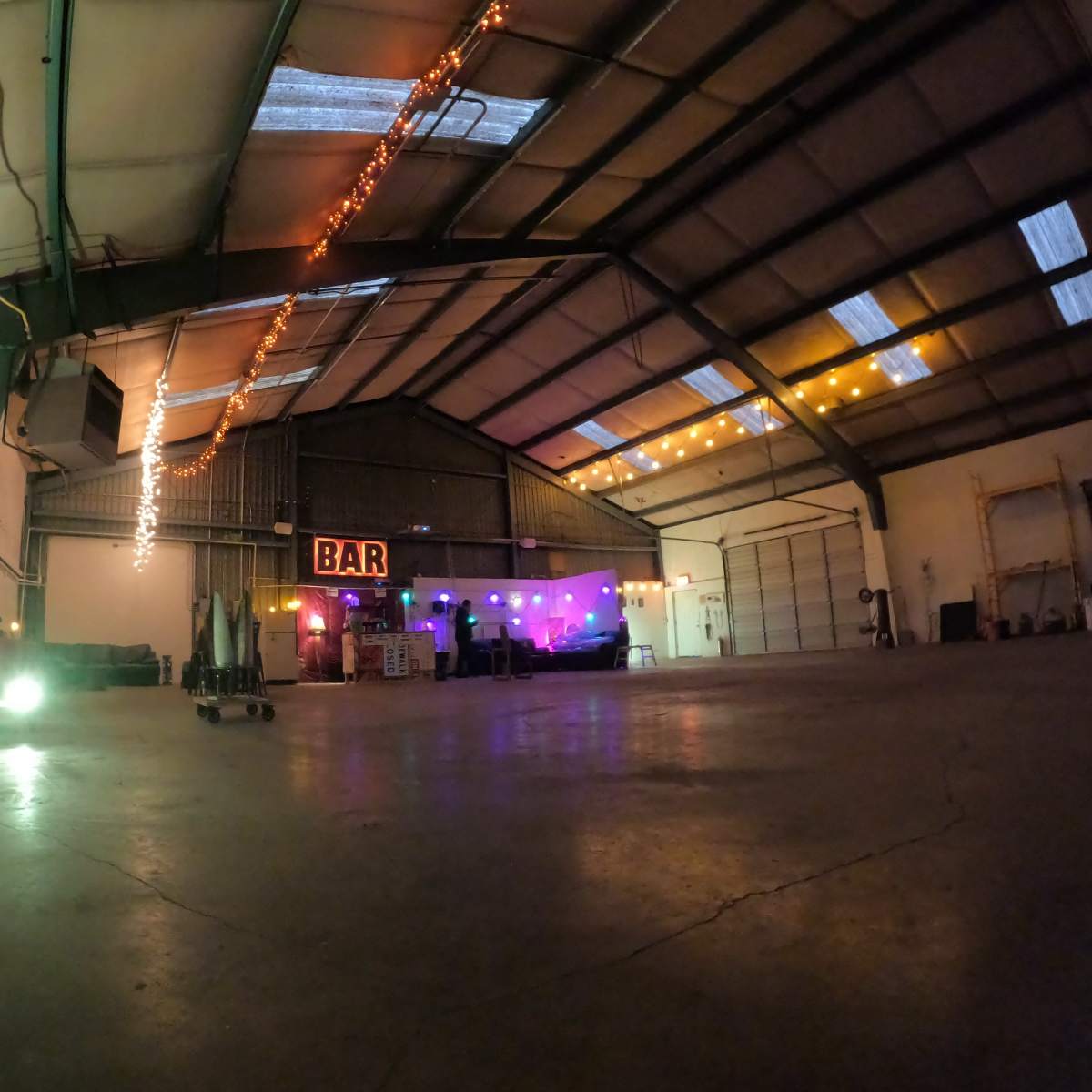 South Park Industrial Warehouse with tons of open floor space and a bar ...