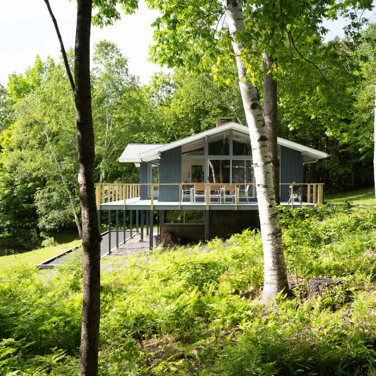 Midcentury Modern Chalet with Sunset Ridgeline Views, Braintree, VT ...