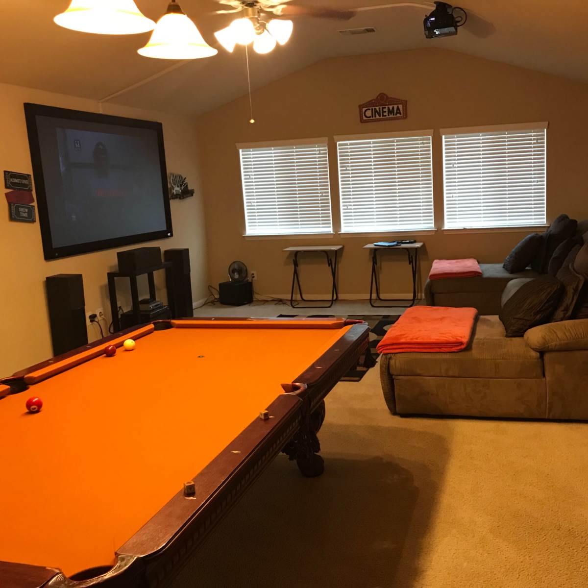 Open Concept, Roomy, Dinner Parties, Loft Game Room For Sports Events ...