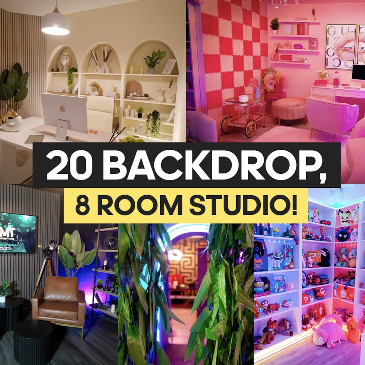 20 Viral Backdrops! 9 Rooms! Miami Premier Podcast/Influencer and ...