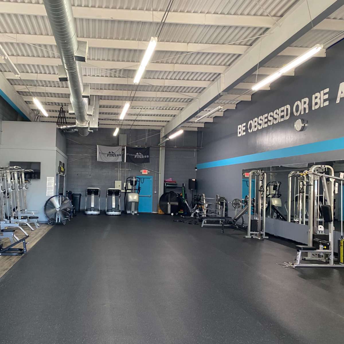 Fully equipped training gym, private studio with showers and kids room ...