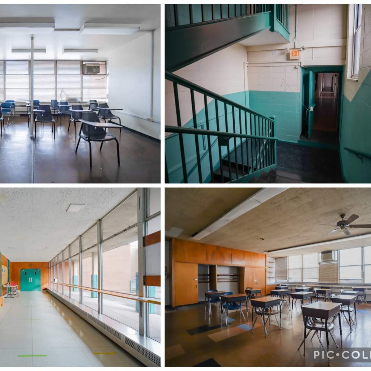Vintage Grammar School with Classrooms, Offices, Basketball Court ...