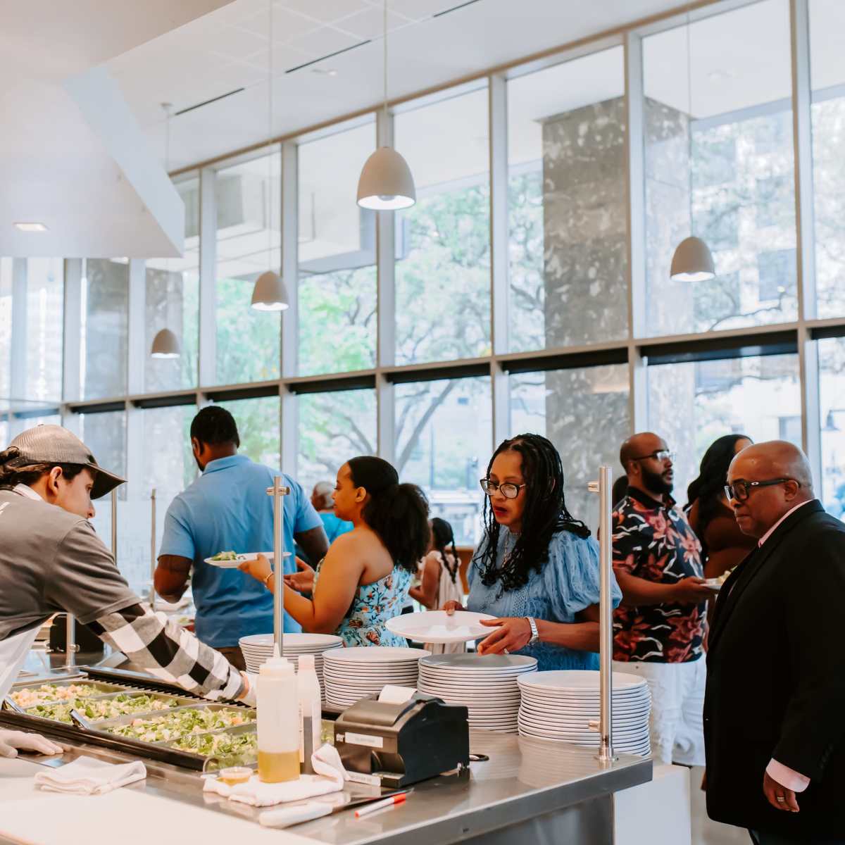 Modern Event Space & Cafe / Flooded with natural light and outdoor ...
