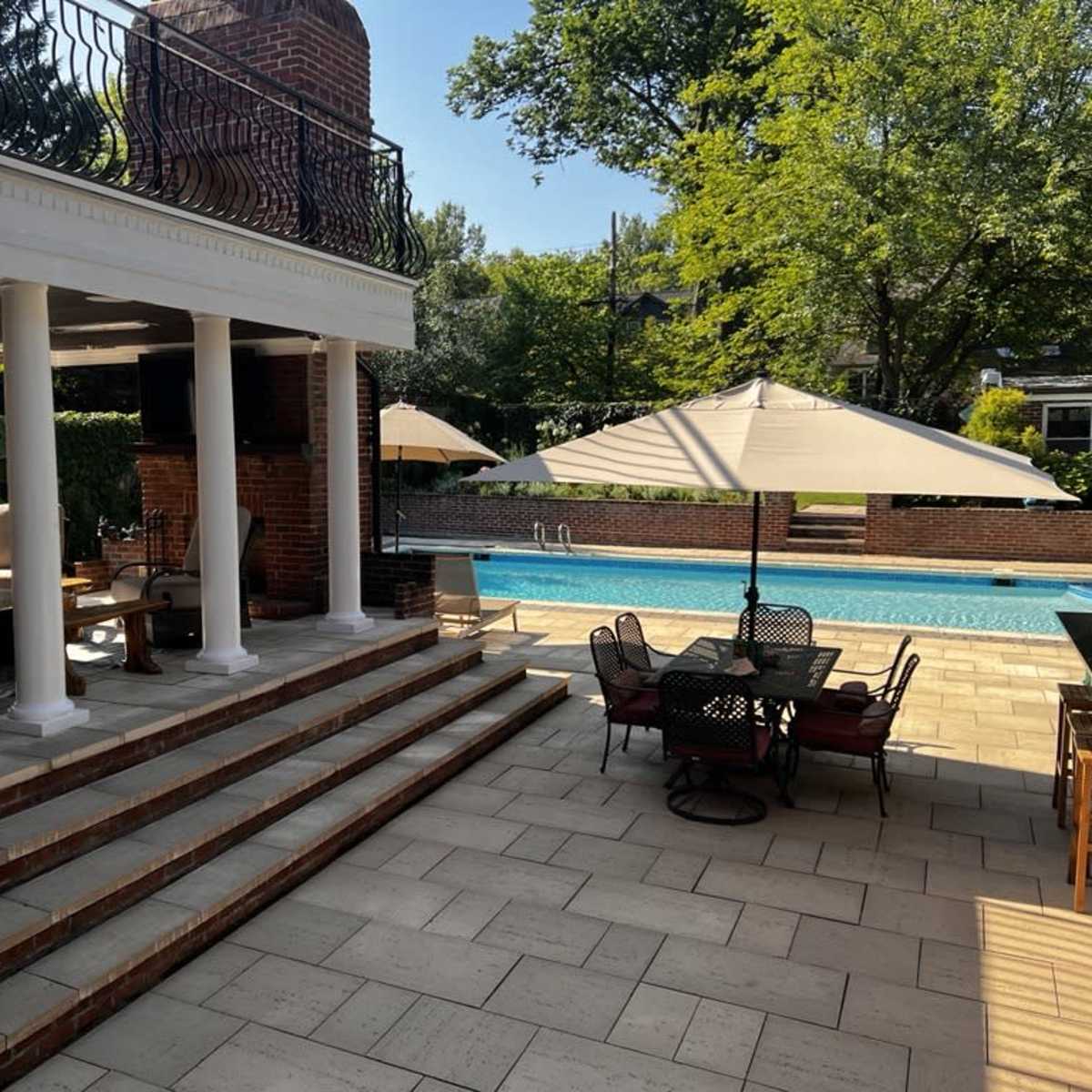 Urban backyard with pool and outdoor kitchen, Washington, DC | Event ...