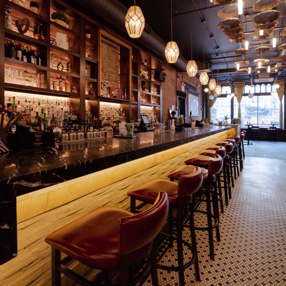 Sleek, Modern Karaoke Bar with Full, Updated Kitchen and a View of ...