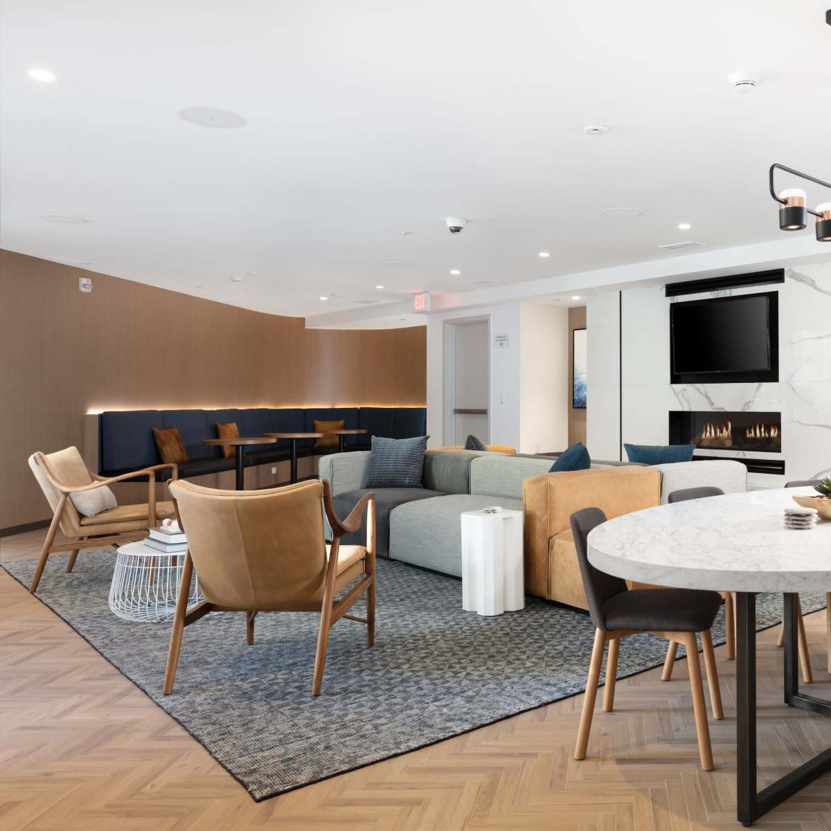 Contemporary Lounge with Open Kitchenette, Walnut Creek, CA | Event ...