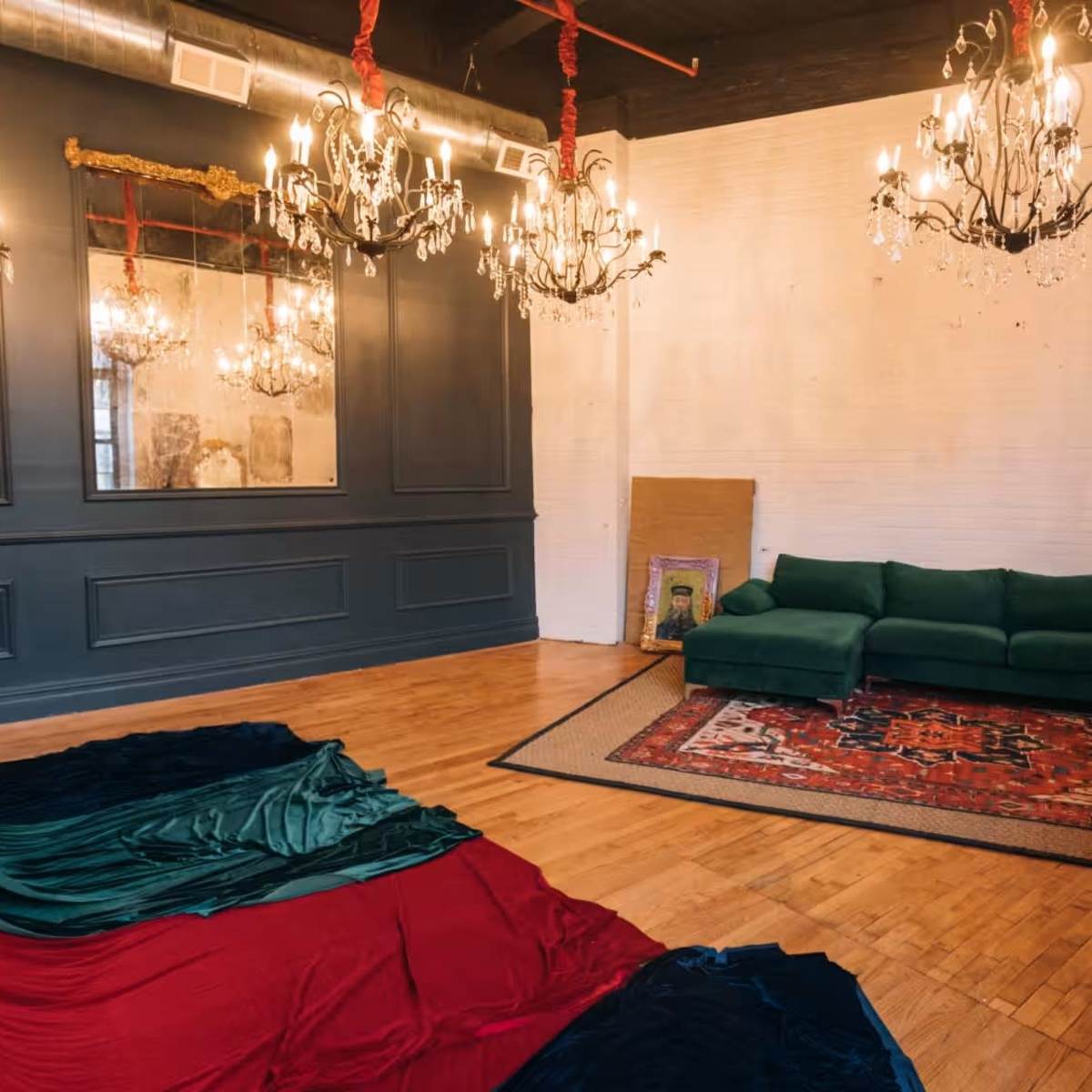 Velvet backdrops Interior Photo Studio - Bushwick, Brooklyn, NY | Event ...