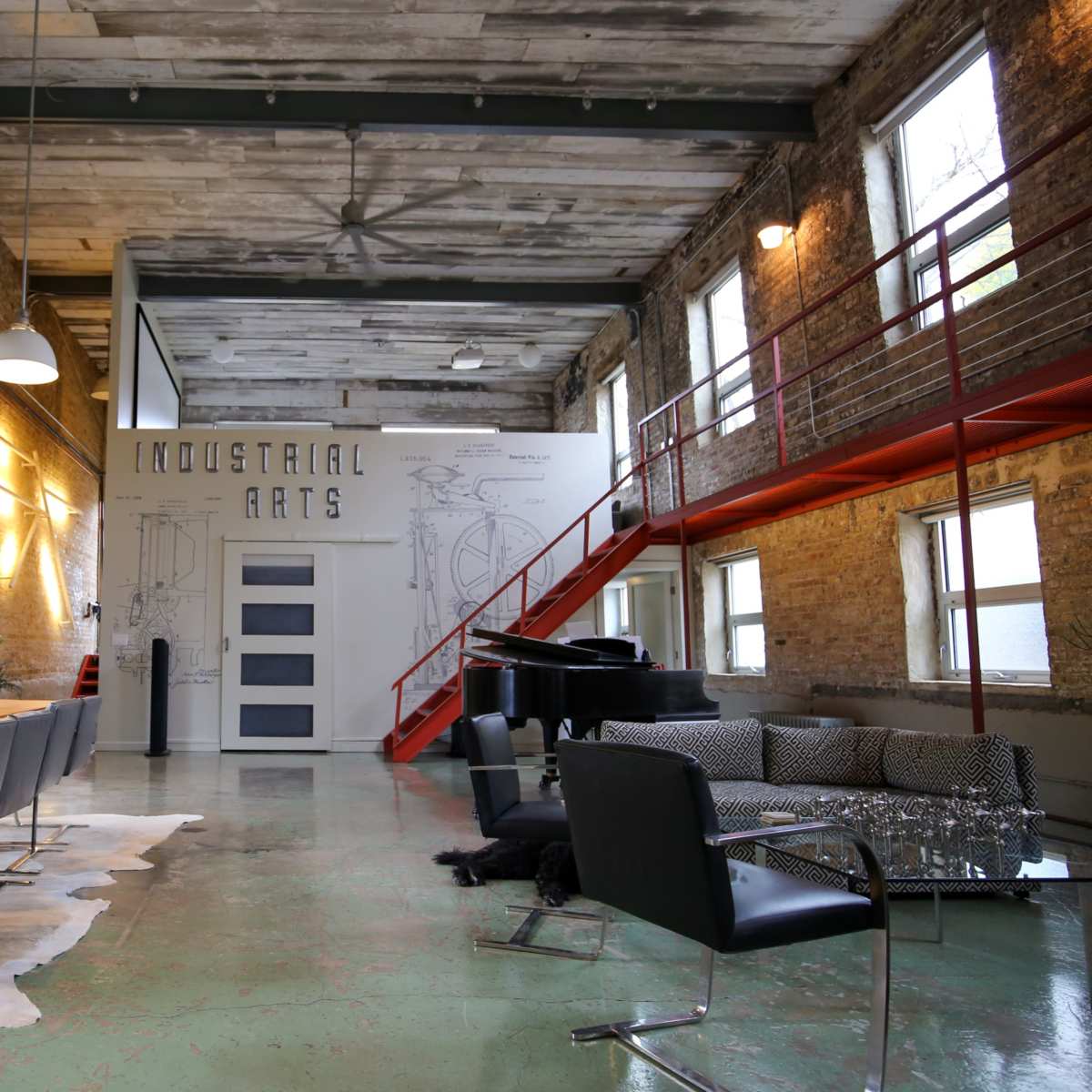 Converted Factory Designer Building and Beautiful Gardens, Chicago, IL ...