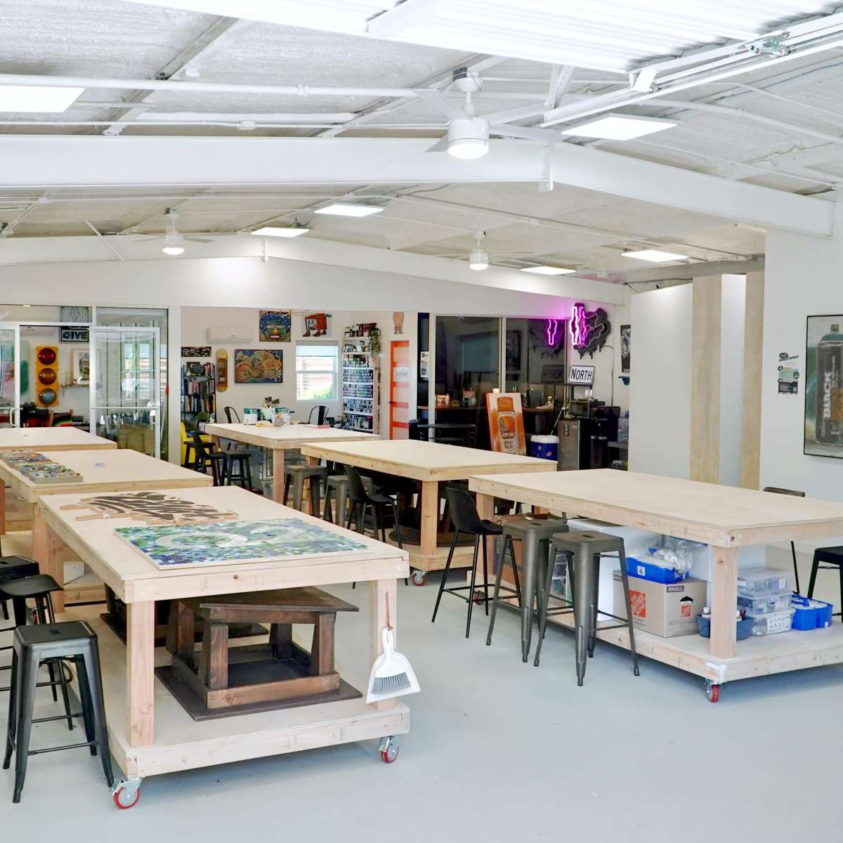 Colorful Warehouse Art Studio with Garden and Lounge, Austin, TX ...