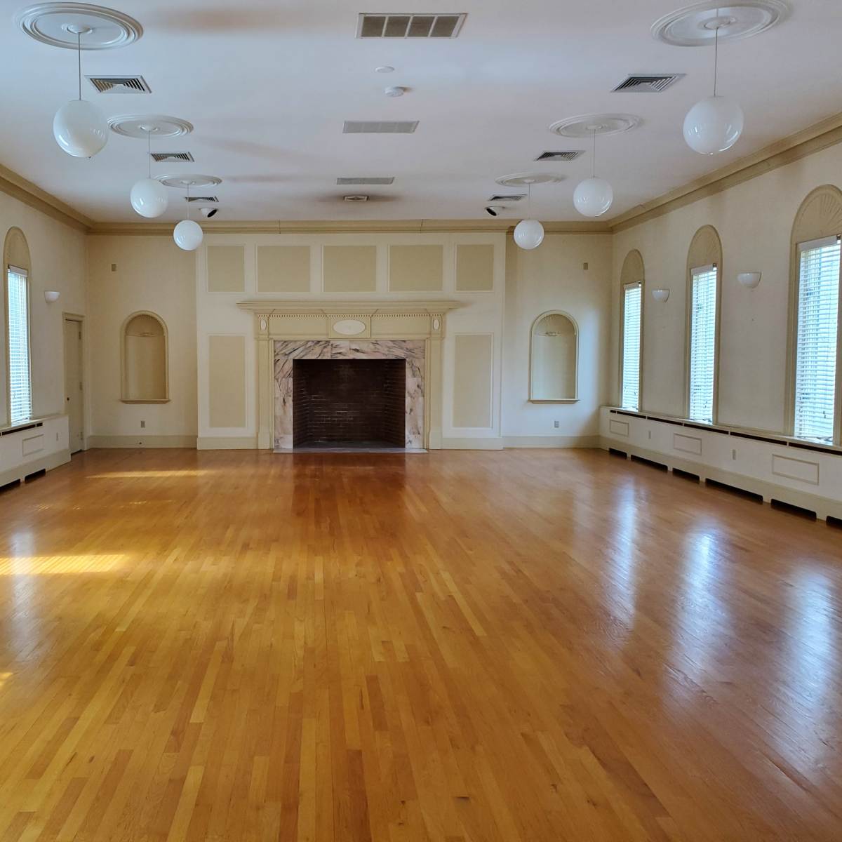 The Grand Ballroom House with an Atrium, Bar, and Library, Stow, MA ...