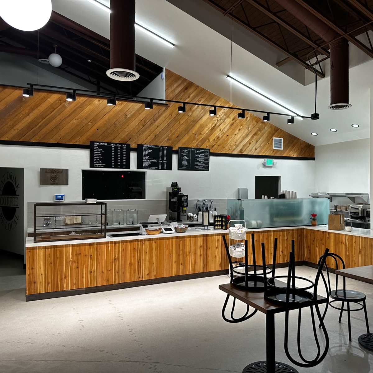 Modern Local Coffee Cafe with High Ceilings and Lots of Light., Los ...