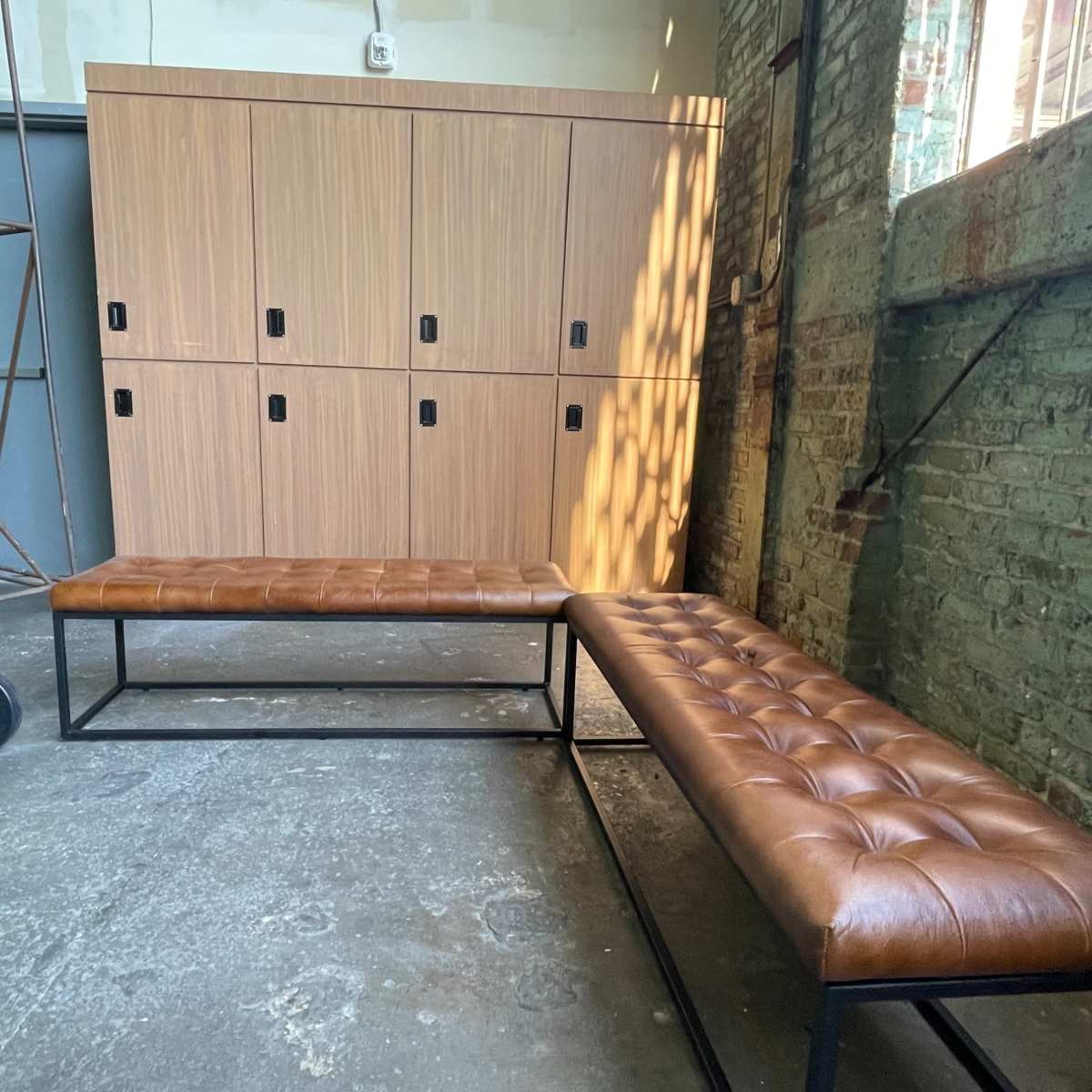 Locker Room Standing Set In Warehouse Studio, Los Angeles, CA ...