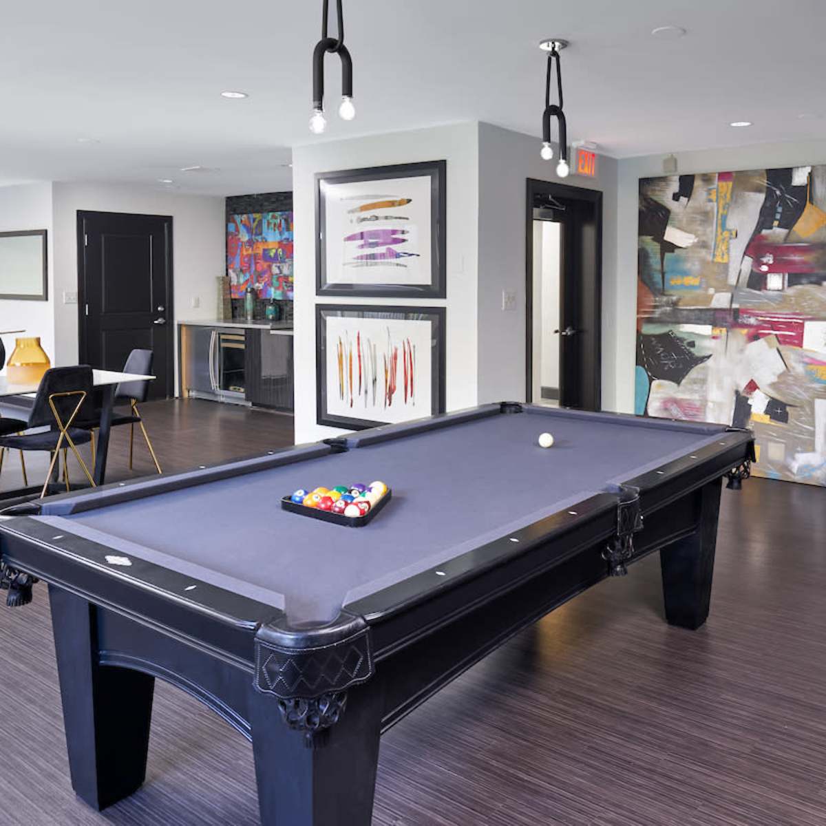 Light, Trendy Club Room in Arlington, Arlington, VA | Production ...