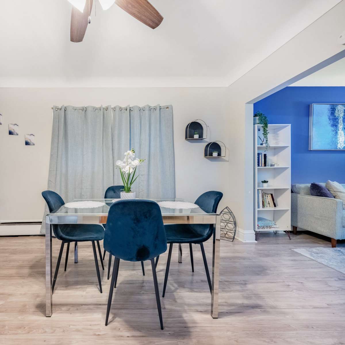 Charming and Relaxed Blue Apartment with Patio, Chicago, IL | Off-Site ...