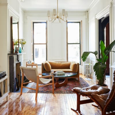 Vintage Brownstone Parlor with Working Fireplace, Brooklyn, NY ...