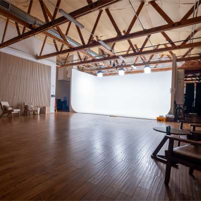 Epic Loft Open Space Studio for Video Photo and Podcast in DTLA with Pre-Lit Addons RGB White ...