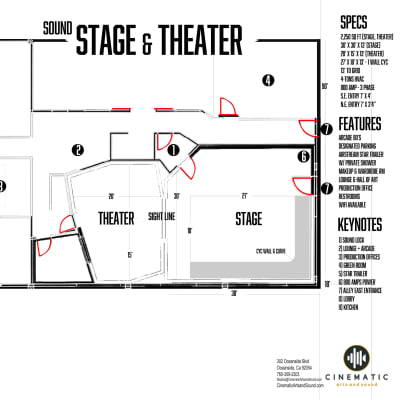 Sound Stage & Photo Studio w/ Sightline to Client Theater, Oceanside ...