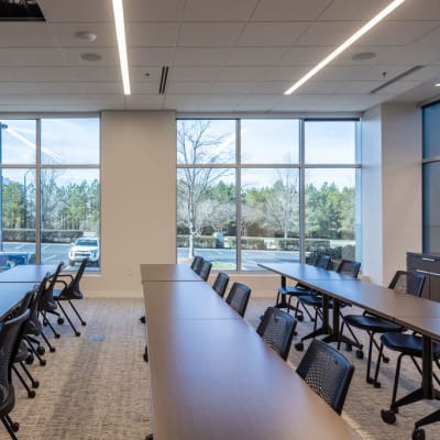 Luxury C-Level Meeting Rooms with floor-to-ceiling windows. Includes ...