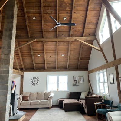 Cozy but Roomy, Rustic but Modern Barn Gathering Space, Bird in Hand ...