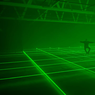 New Laser Beam Set In Huge FIlm Studio, Los Angeles, CA | Production ...