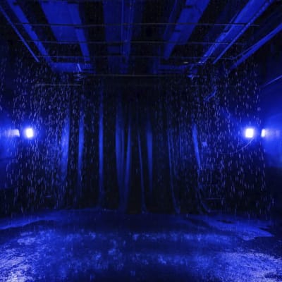 Unique Rain Room for Photo & Video with heated water, stone tiled basin ...