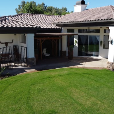 5 Acre Ranch, 5 bd house, lagoon style pool, large open areas, grass ...