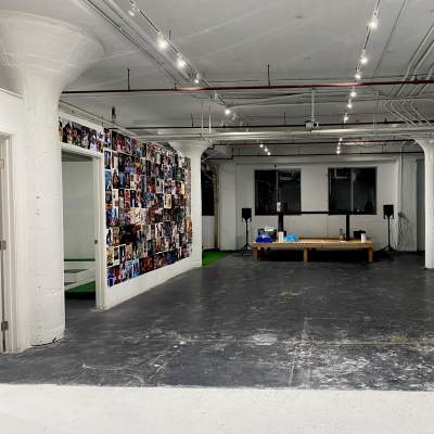 Creative Event space with Performance Stage, Custom Lighting, Music ...