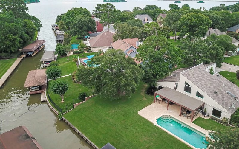 Waterfront Modern Home - Houston TX - Pool - Boat House, Humble, TX ...