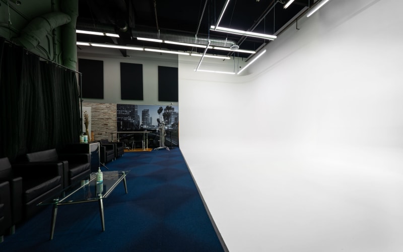 White Infinity Wall Studio with Sound Proofing, Photography Sets, and ...