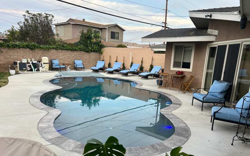 Large Resort Style Entertaining Space Complete with a Pool & Large ...