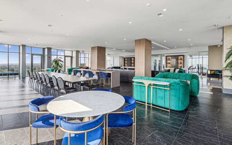 Spacious Sky Lounge with Sweeping Views of DC, Alexandria and MD ...