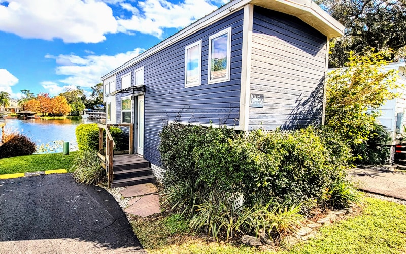 Unique lakefront tiny house community, with clubhouse, boat dock and ...