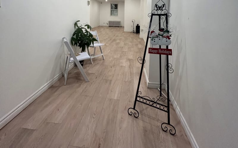 Contemporary Storefront with White resin chairs, Toronto | Event ...