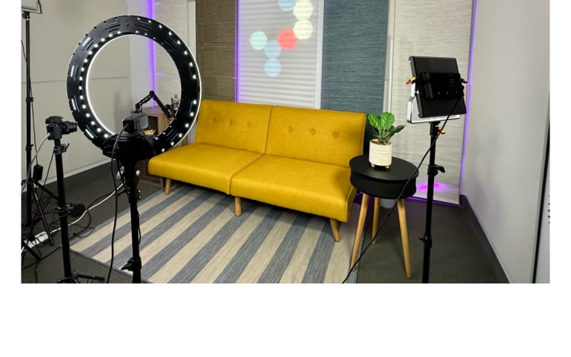 Transformative Video Recording Room Equipped with Cameras Lights and ...