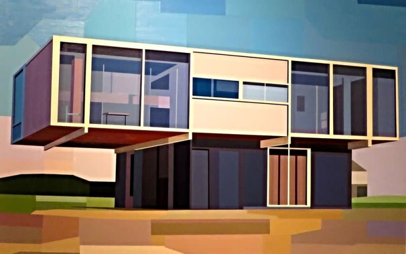 Mid-century Modern Glass Box House on Water, Water Mill, NY ...