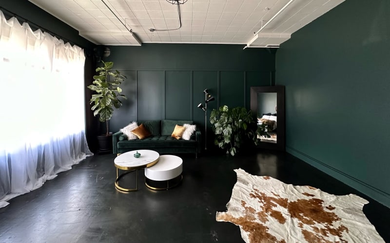 Chantel Allen Boudoir | The Green Room: a color drenched, moody, luxe ...