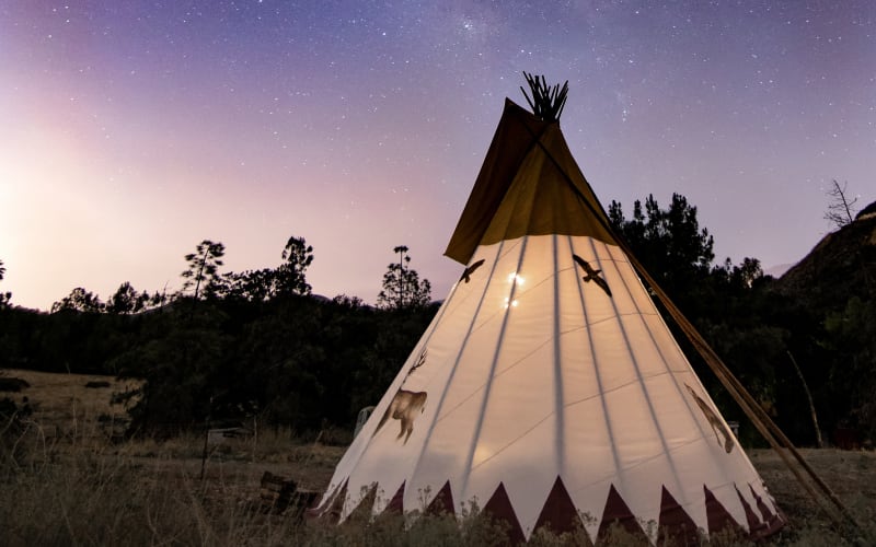 26' Hand-painted Tipi on a Private Ranch, Agoura Hills, CA | Production ...