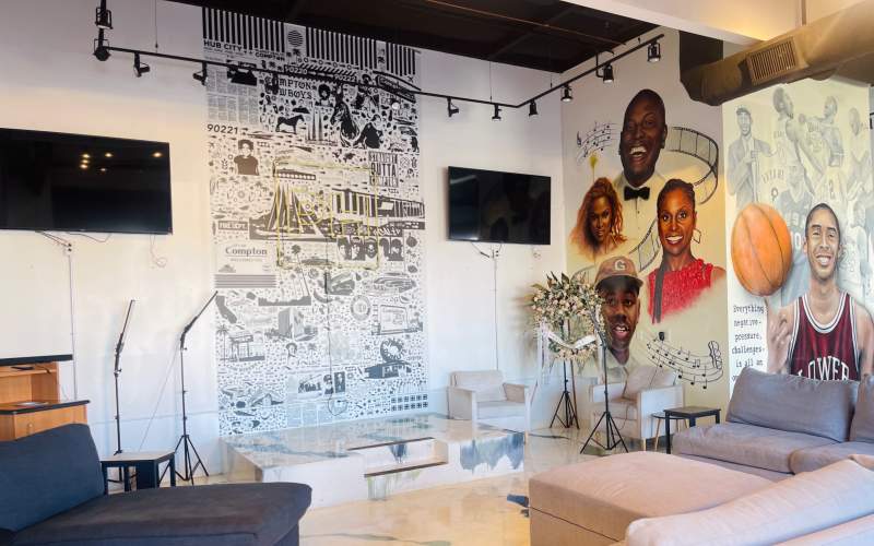 Eclectic + Urban Event Space with Extraordinary Art Murals, Compton, CA ...