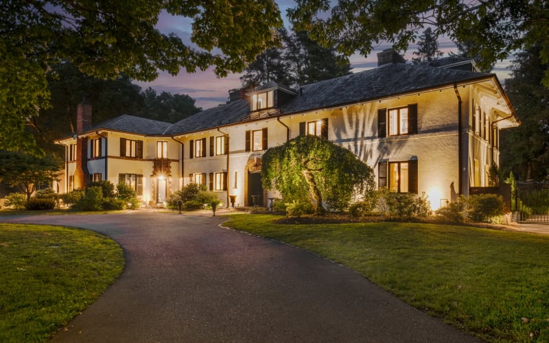 1919 English Manor | Pool | Tennis | 9k sq/ft | Private 1.5 Acre Lot ...