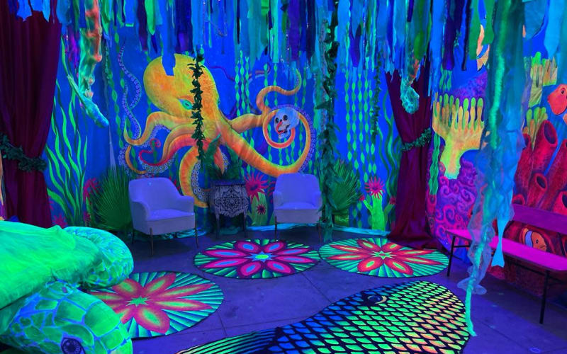 A 3D Immersive Black Light Art Installation, Los Angeles, CA | Event ...