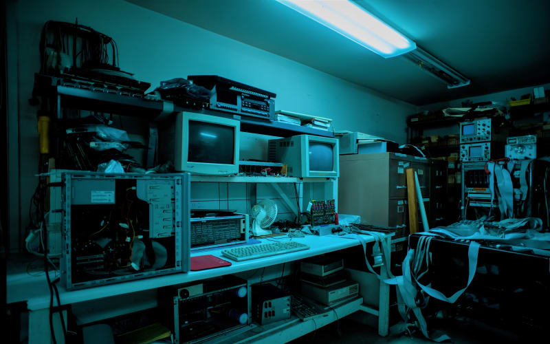 Ageing Retro 1980s Electronics Laboratory:, Alhambra, CA | Production ...