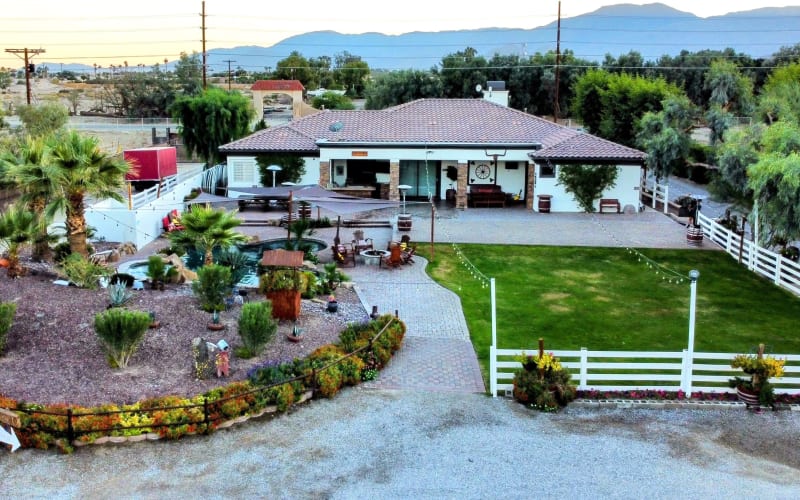 5 Acre Ranch, 5 bd house, lagoon style pool, large open areas, grass ...