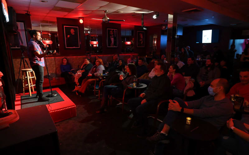 Comedy Club/Theater in Rogers Park with a stage, bar and sound system ...