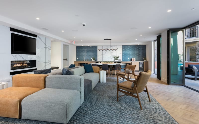 Contemporary Lounge with Open Kitchenette, Walnut Creek, CA | Event ...