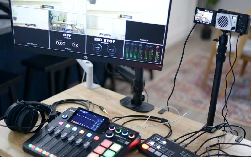 Trendy Pink Podcast Studio Set, Mesa, AZ | Production | Peerspace