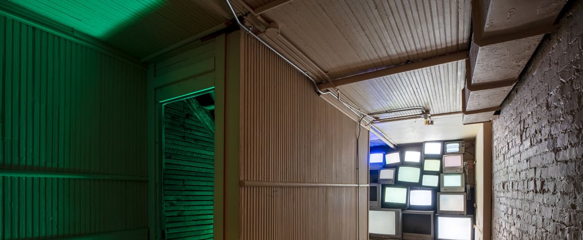 Classroom, TV Wall, Clock Stairway, Hall of Lamps, and Backyard ...