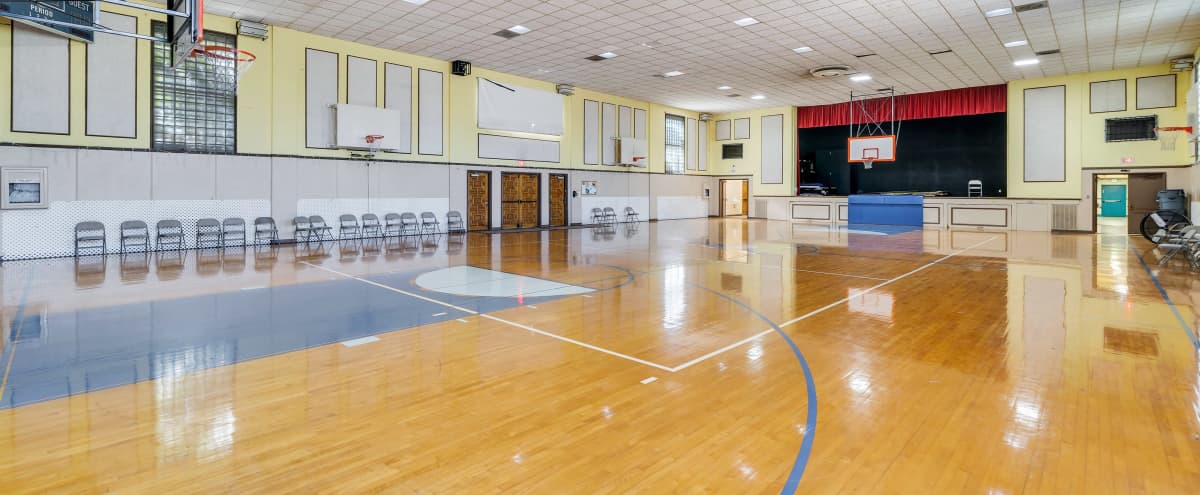 LOS ANGELES HIGH SCHOOL /INDOOR BASKET BALL COURT/GYMNASIUM/STATE OF ...