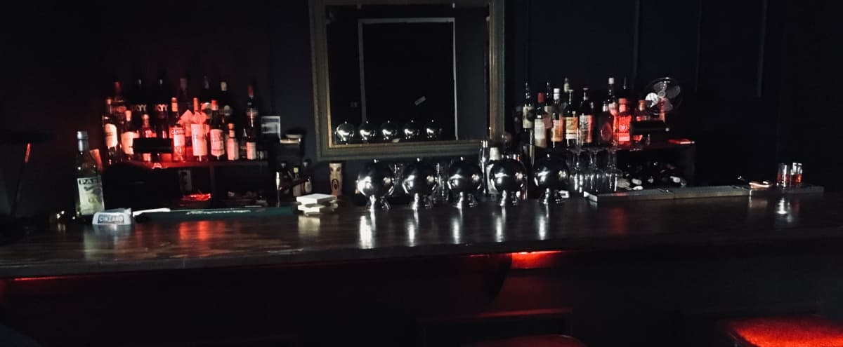 A bar/ private club set with tropical outdoor area, los angeles, CA ...