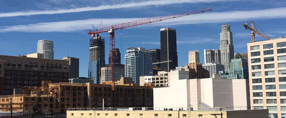 Dtla Fashion District, Rooftop, White Setting, Great Lighting, View Of ...